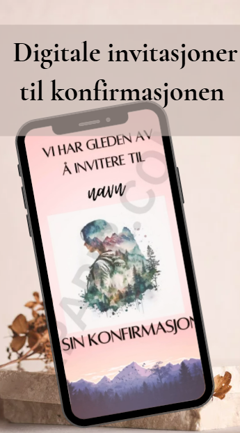 Digital invitasjon Konfirmasjon – LaPapir